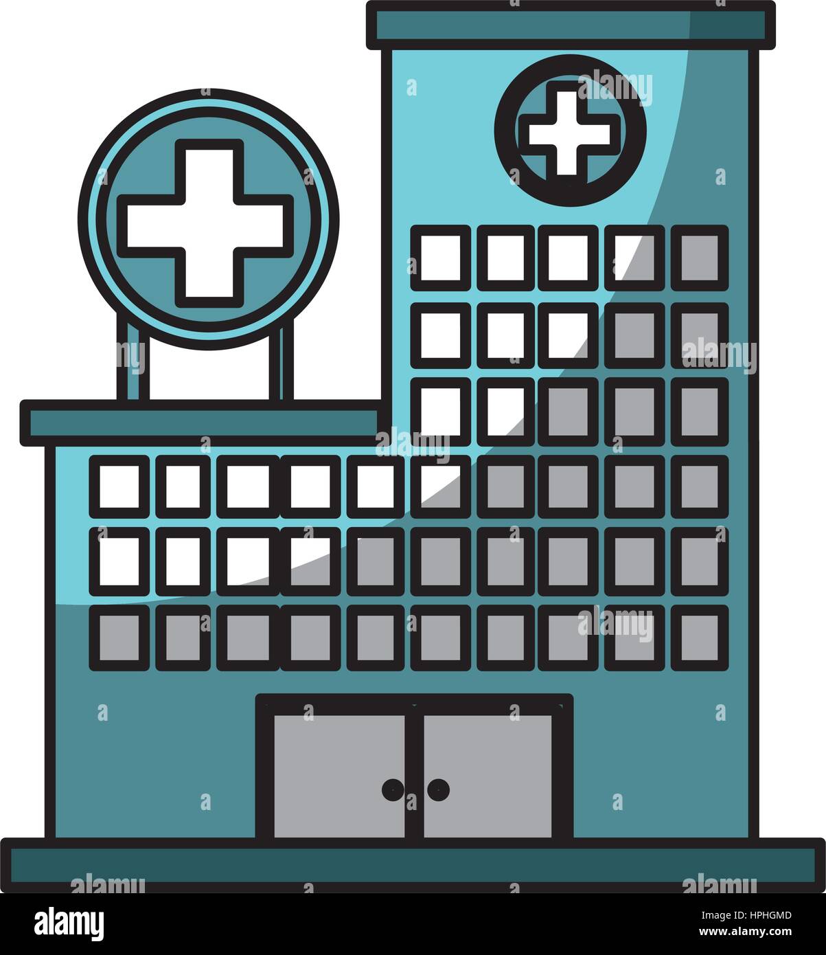hospital building isolated icon Stock Vector Image & Art - Alamy