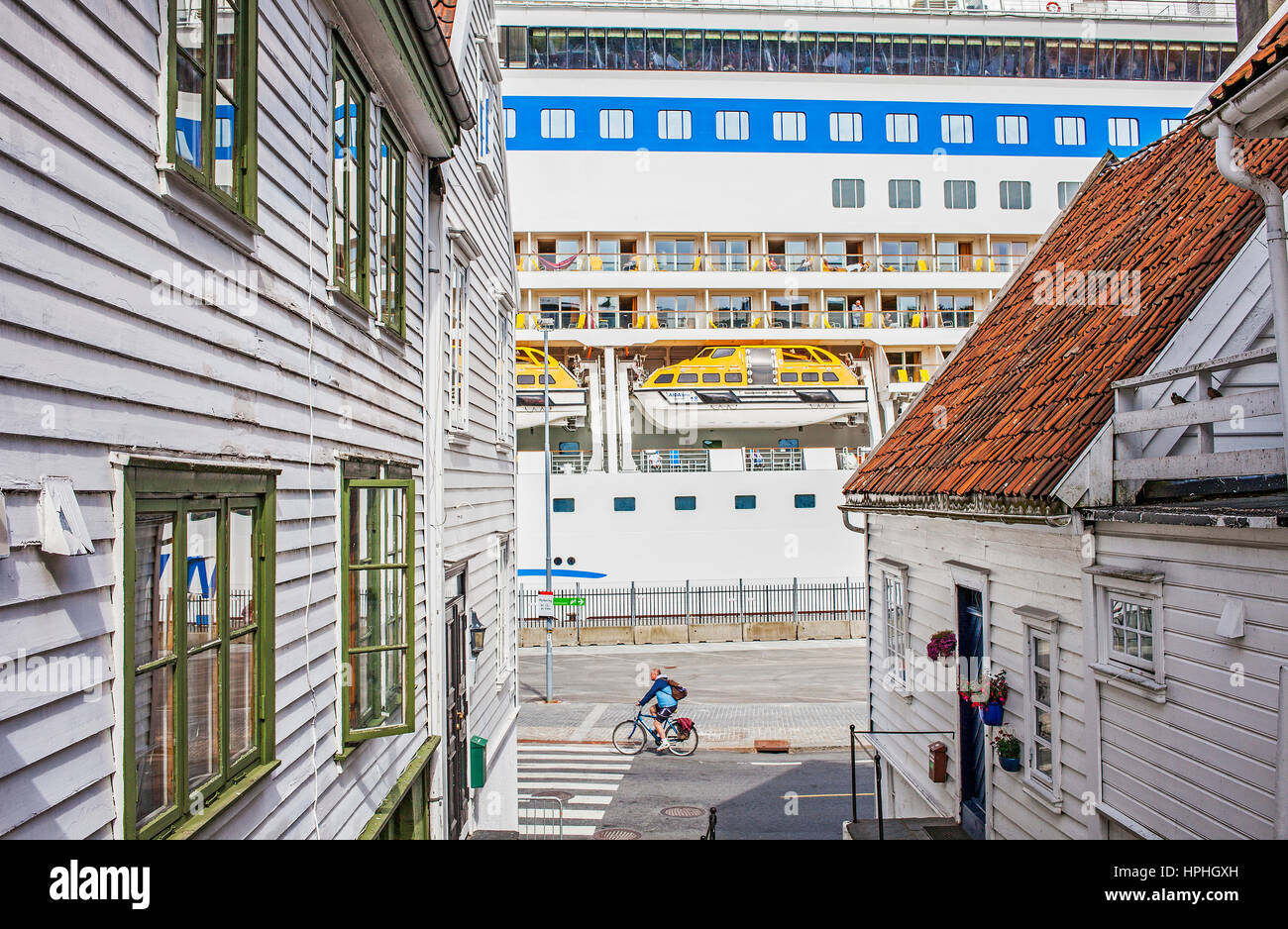 Harbour Vagen, from old Town, Stavanger, Norway Stock Photo - Alamy