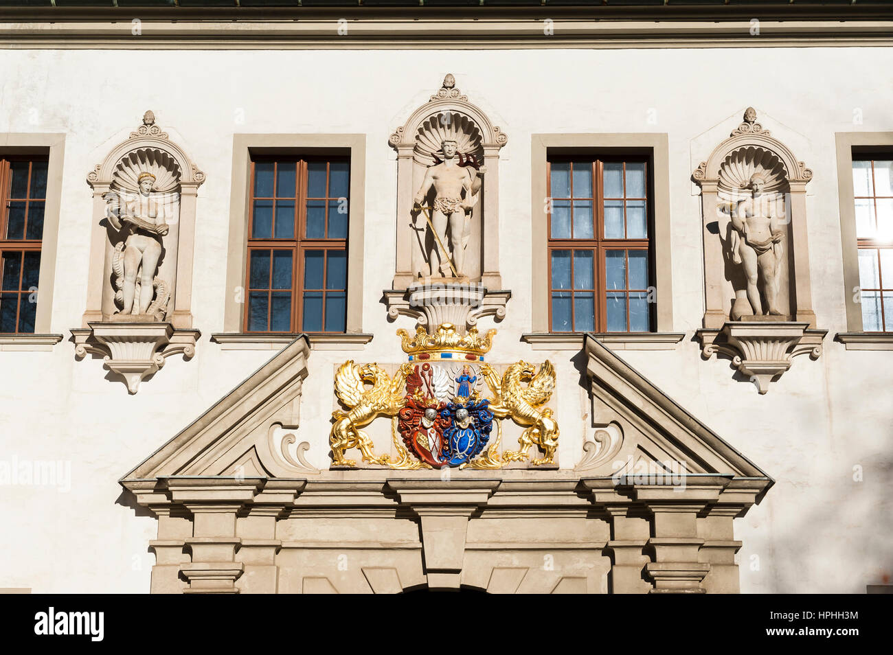Muskau palace, Muskau Park, Upper Lusatia, Germany Stock Photo - Alamy