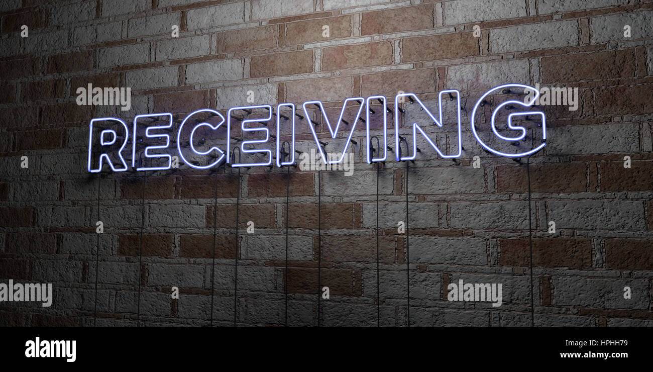 Receiving glowing neon sign hi-res stock photography and images - Alamy