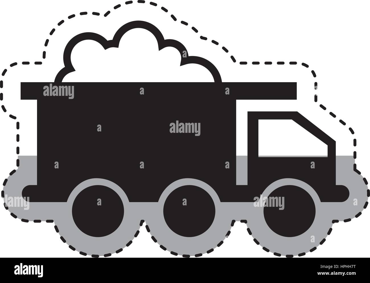 mining truck vehicle isolated icon Stock Vector Image & Art - Alamy