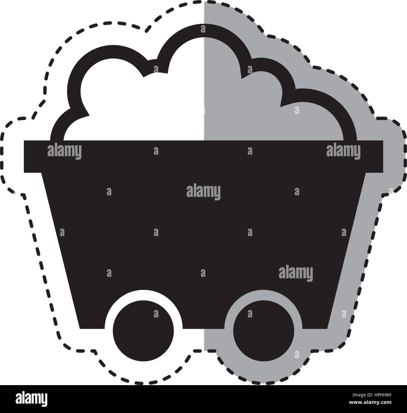mining wagon isolated icon Stock Vector Image & Art - Alamy