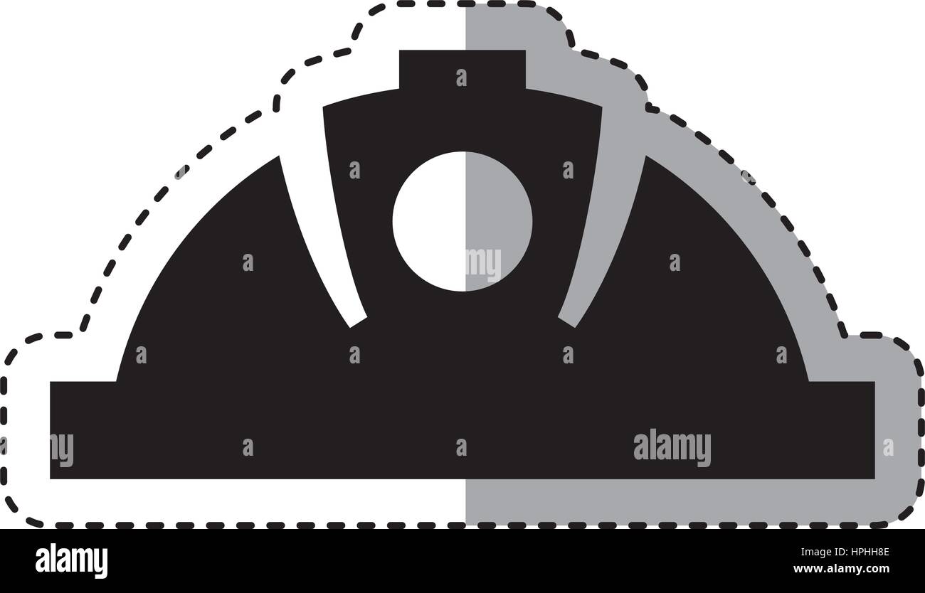 mining helmet isolated icon Stock Vector Image & Art - Alamy