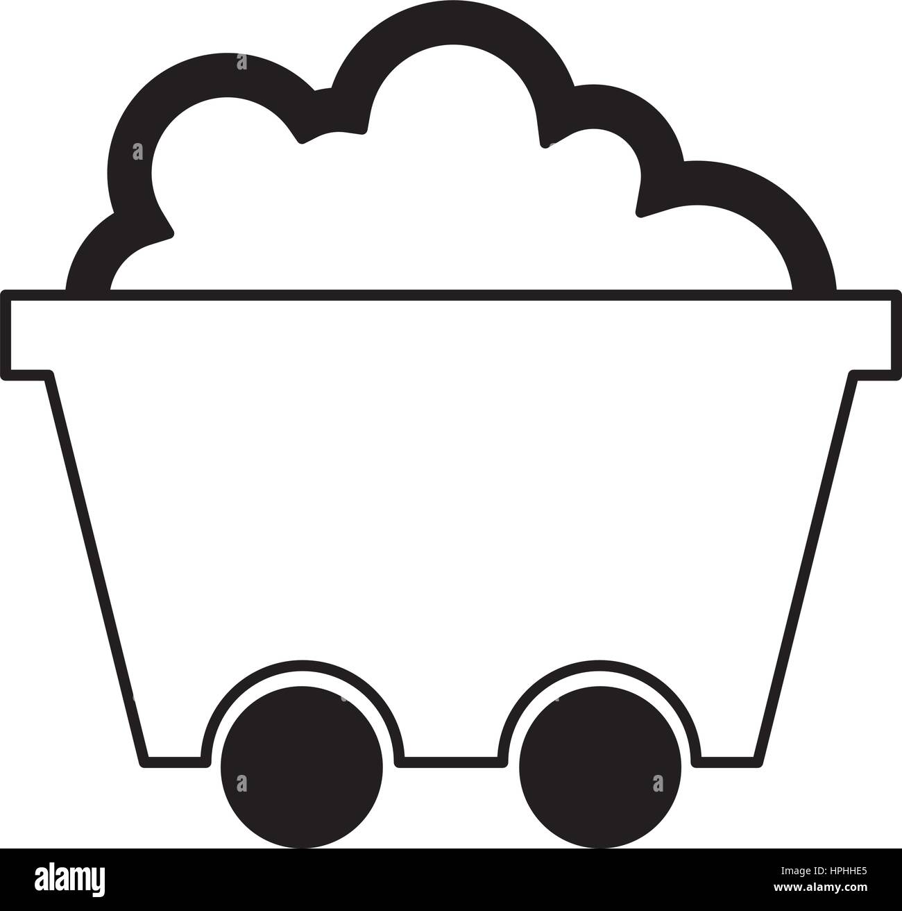 Mining train Stock Vector Images - Alamy