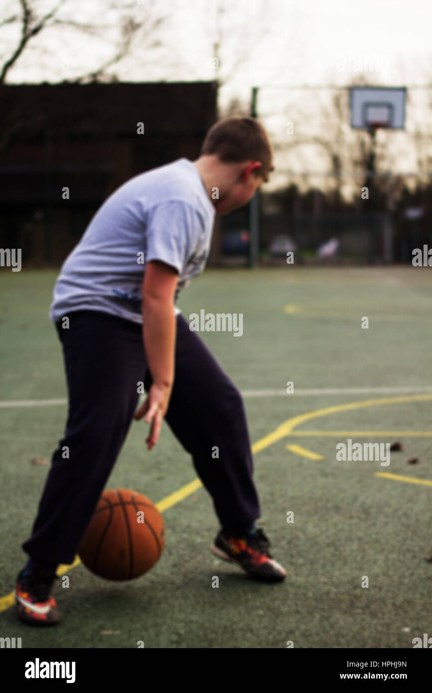 Child basketball practice school hi-res stock photography and images ...
