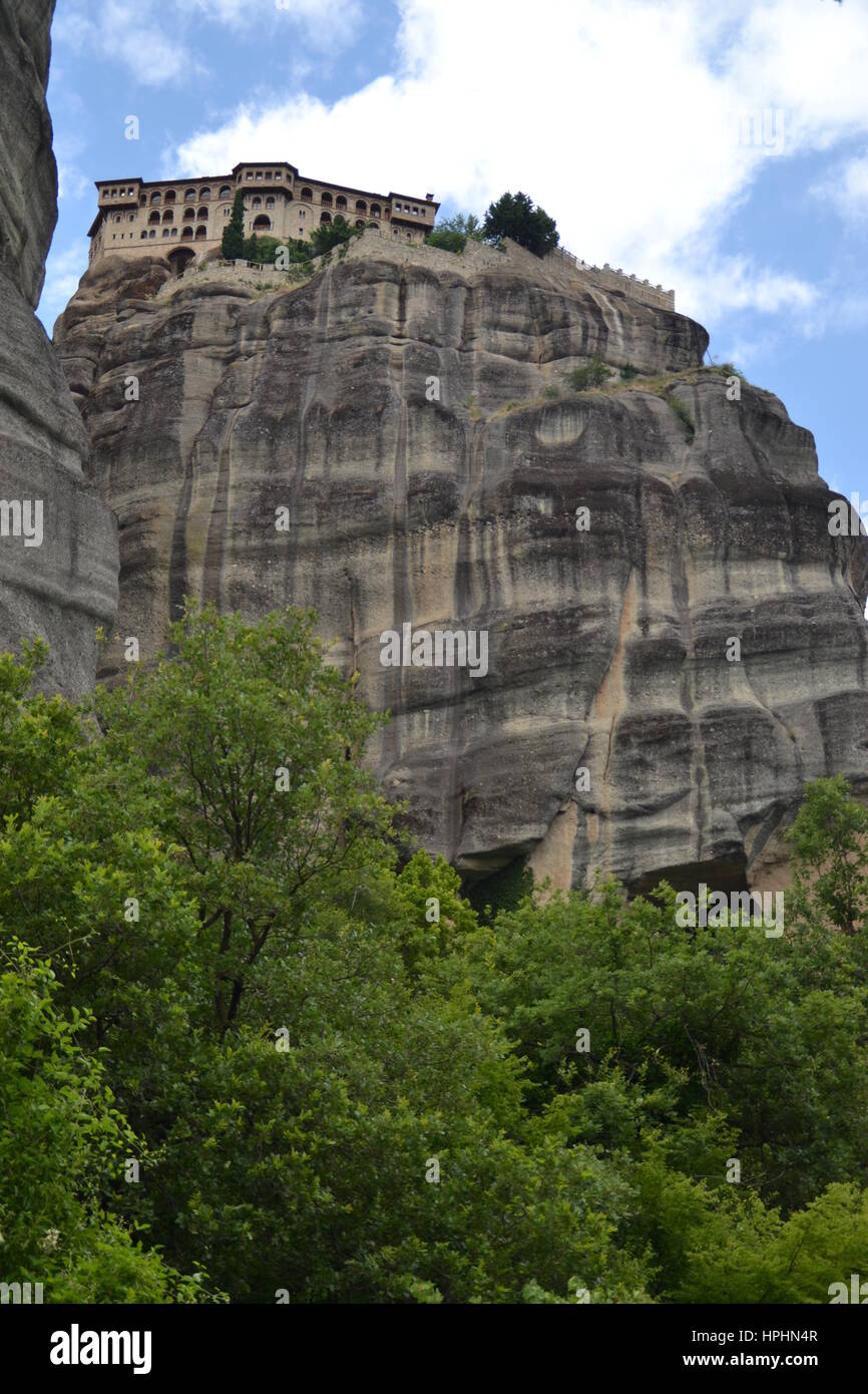 Meteora is formation of immense monolithic pillars and hills-like huge ...