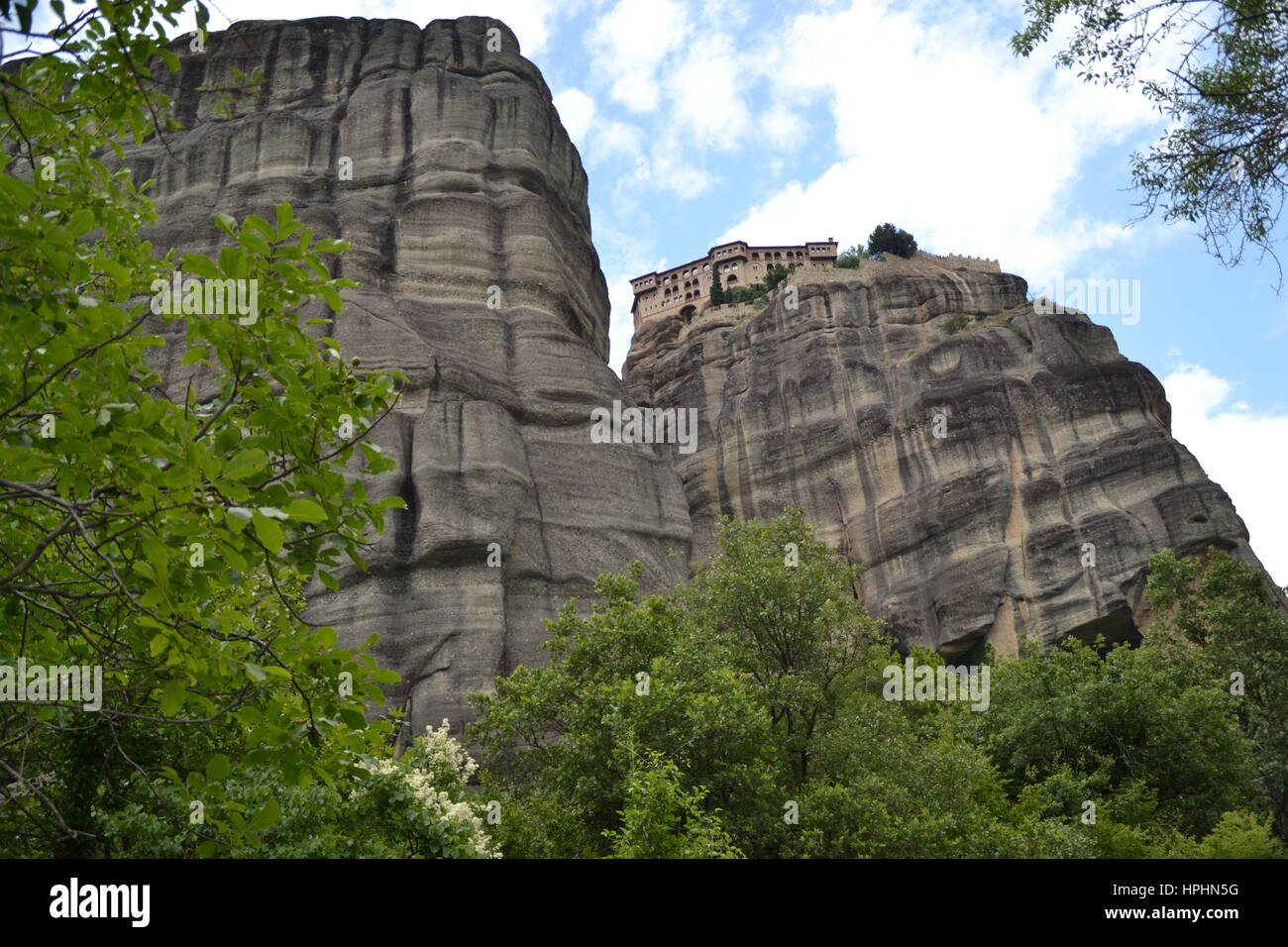 Meteora is formation of immense monolithic pillars and hills-like huge ...