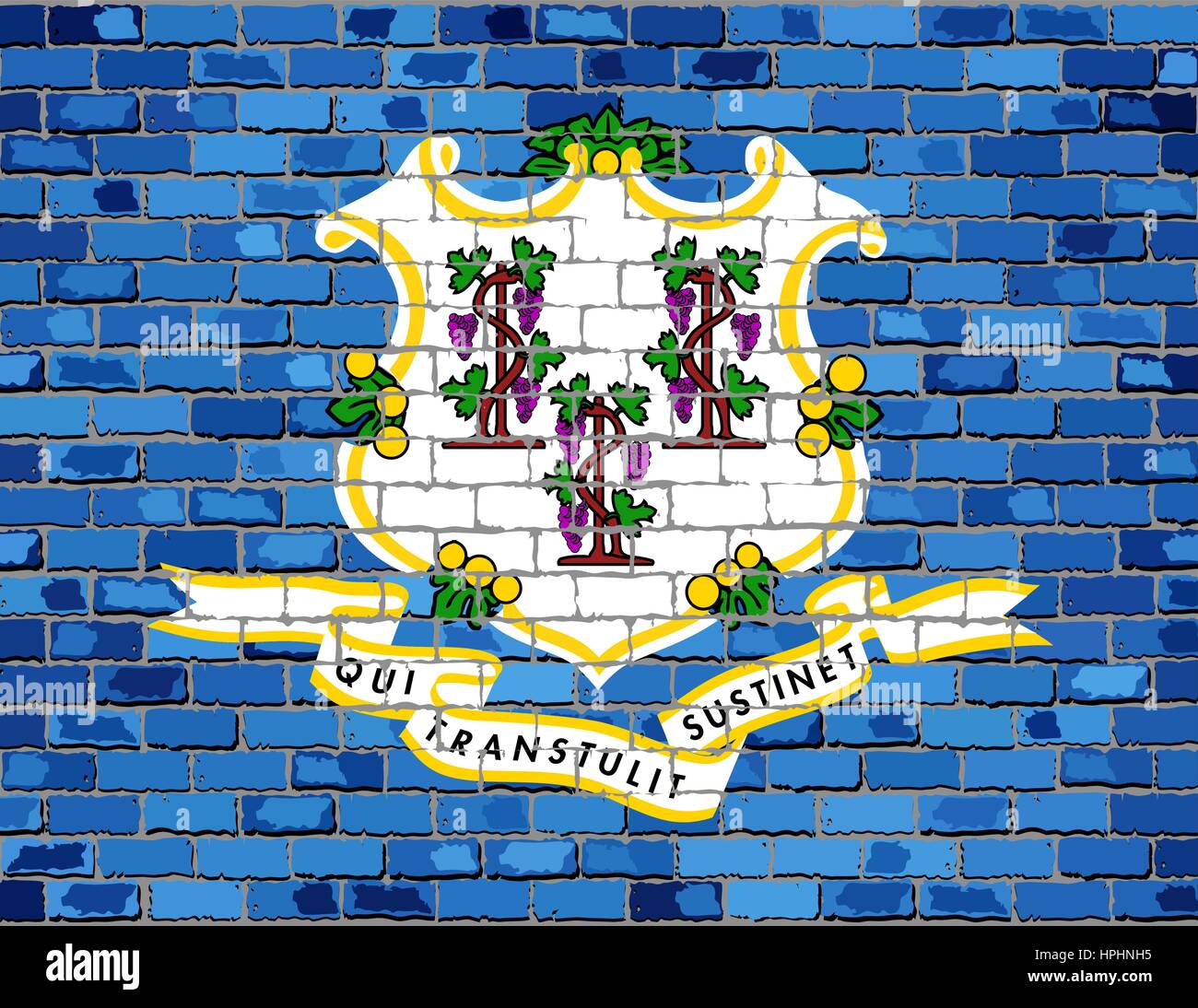 American flag in wall Stock Vector Images - Alamy