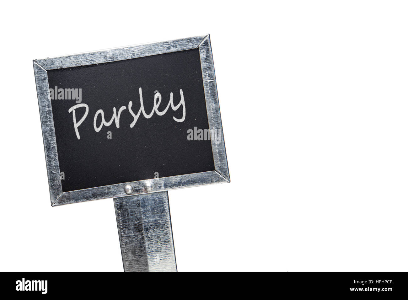 Parsley label Cut Out Stock Images & Pictures - Alamy