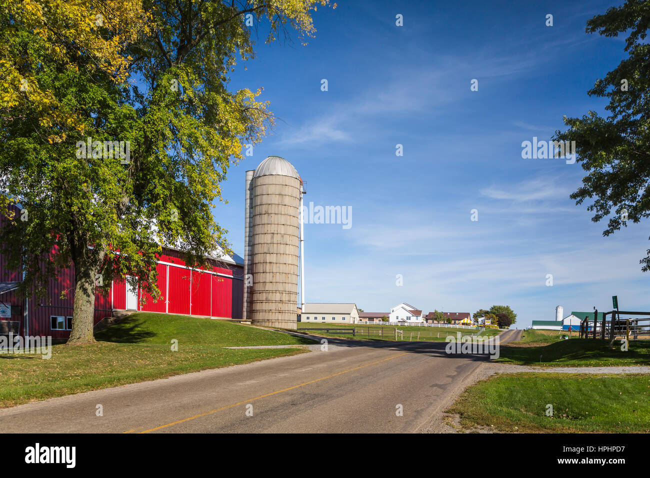 An Amish farm in the countryside near Kidron, Ohio, USA Stock Photo - Alamy