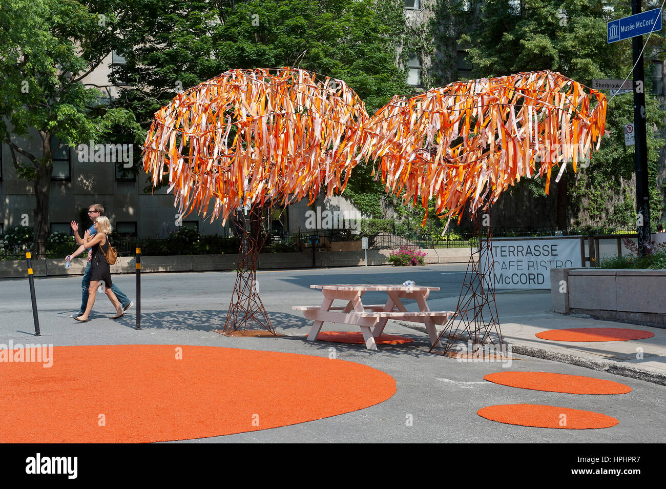 Canada. Province of Quebec. Montreal. The city center. Victoria street ...