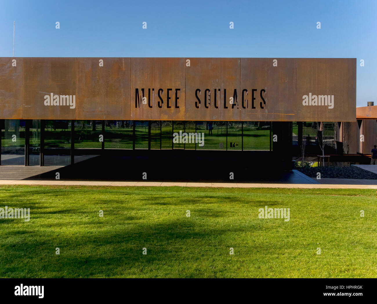 France, Aveyron, Rodez, Soulages museum, outdoors, weathering steel ...