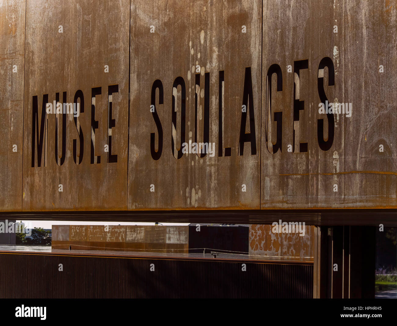 France, Aveyron, Rodez, Soulages museum, outdoors, weathering steel ...