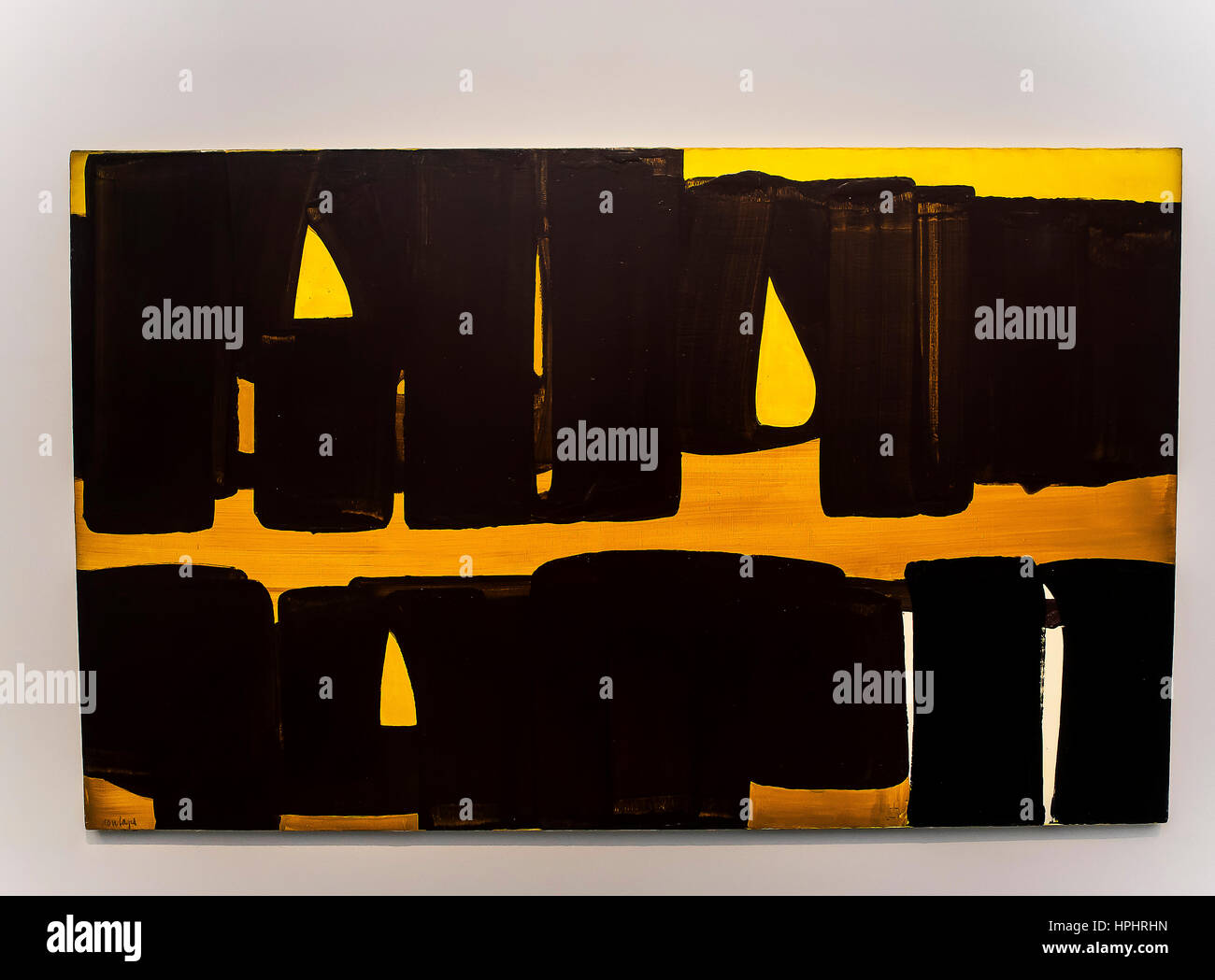 France, Aveyron, Rodez, Soulages museum, Outrenoir exhibition for ...