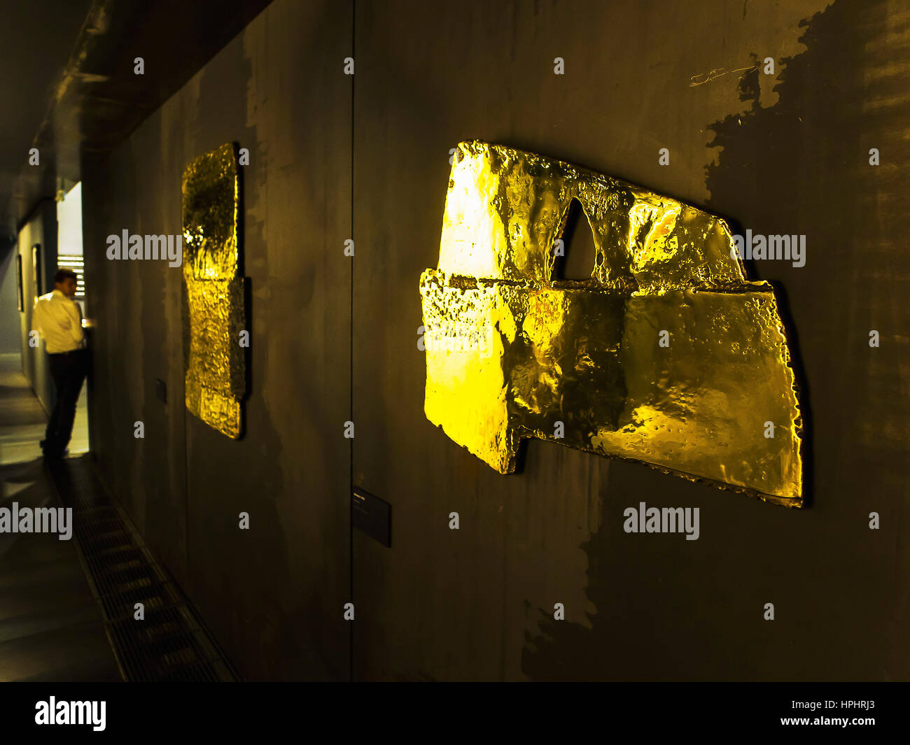 France, Aveyron, Rodez, Soulages museum, Outrenoir exhibition for ...