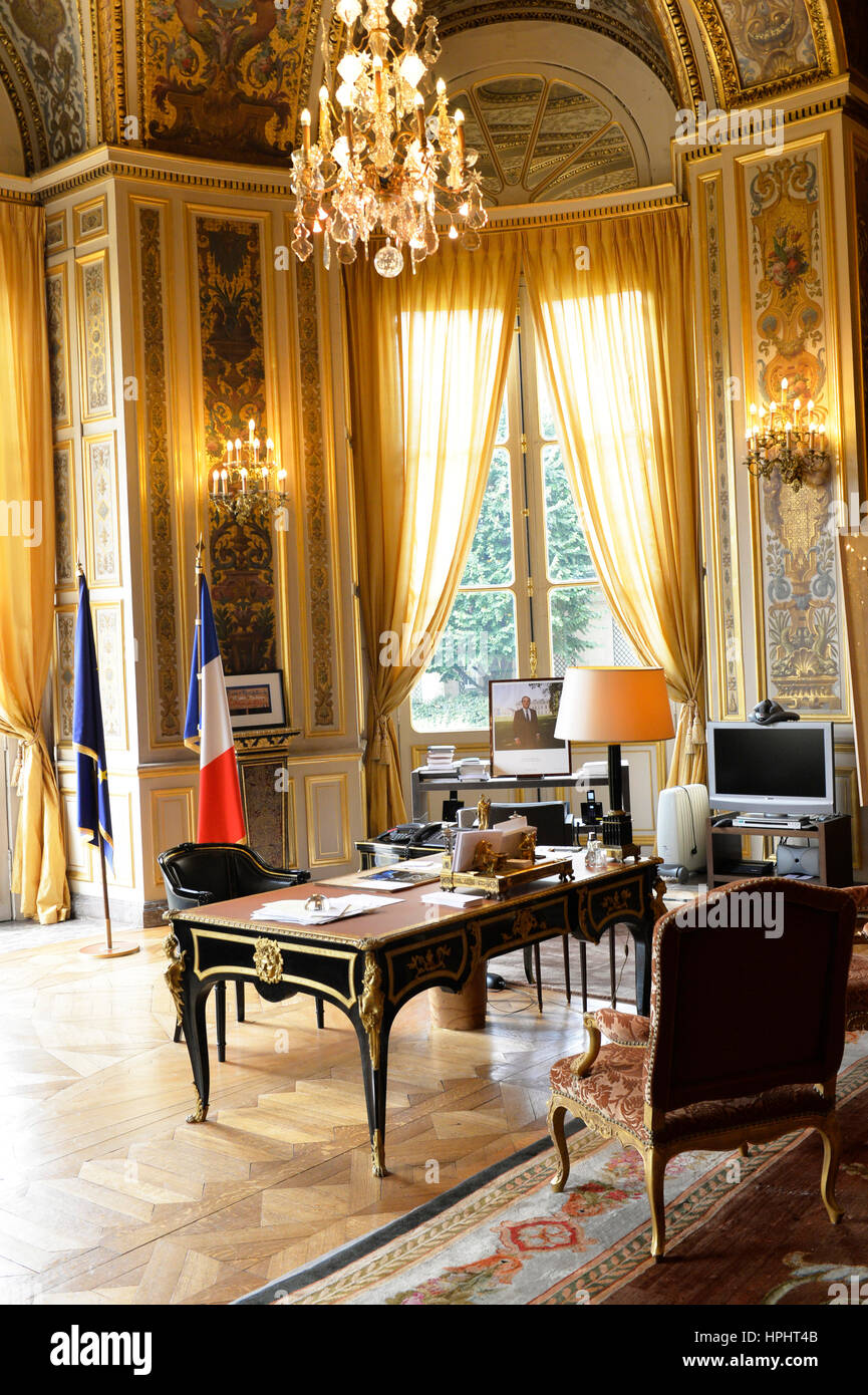 France, Paris, the minister's office inside the Ministry of Foreign ...
