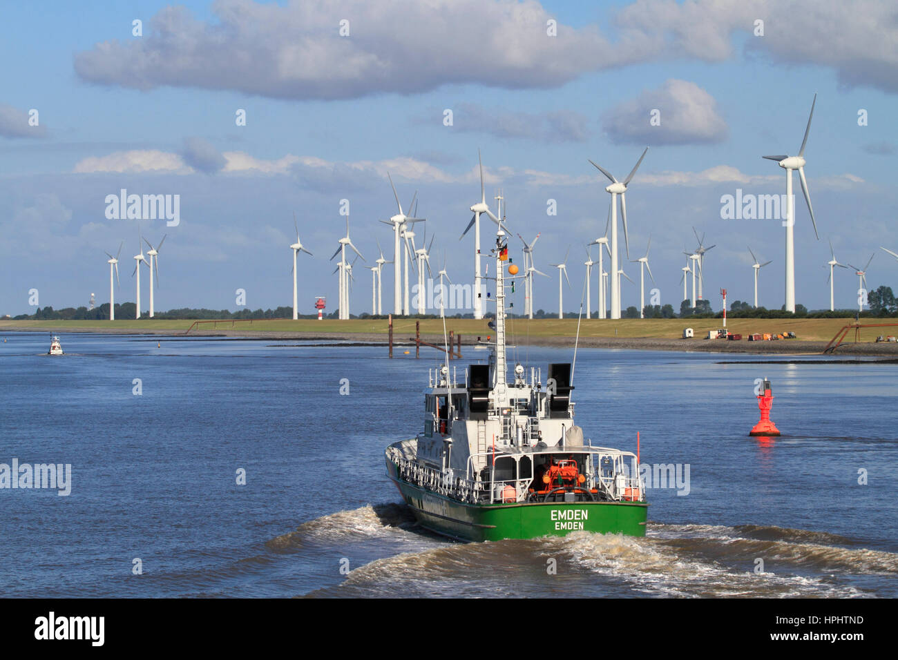 Germany. Lower Saxony. Emden. Ems river Stock Photo - Alamy