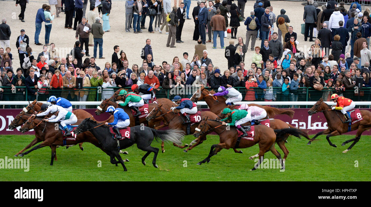 France, Paris 16th district, Longchamp Racecourse, Qatar Prix de l'Arc ...