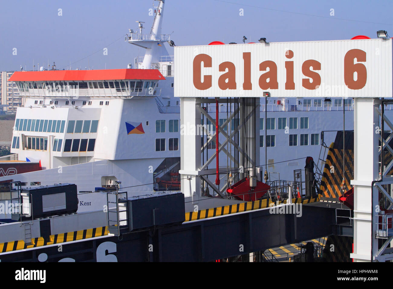 France, Calais Harbor, P & O ferry Stock Photo - Alamy