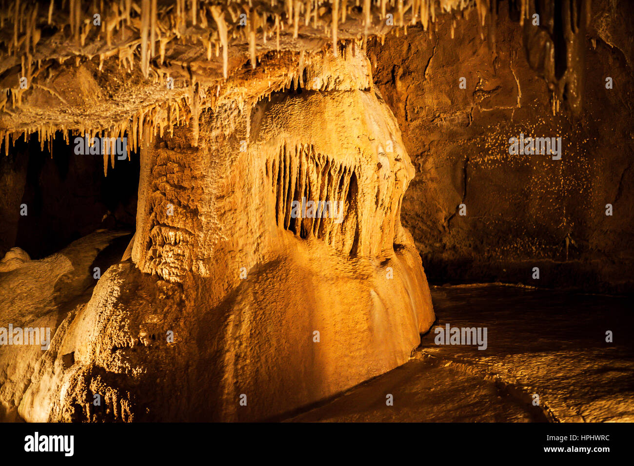 France, Lot, Cave of Lacave, Rock and stalactites Stock Photo - Alamy