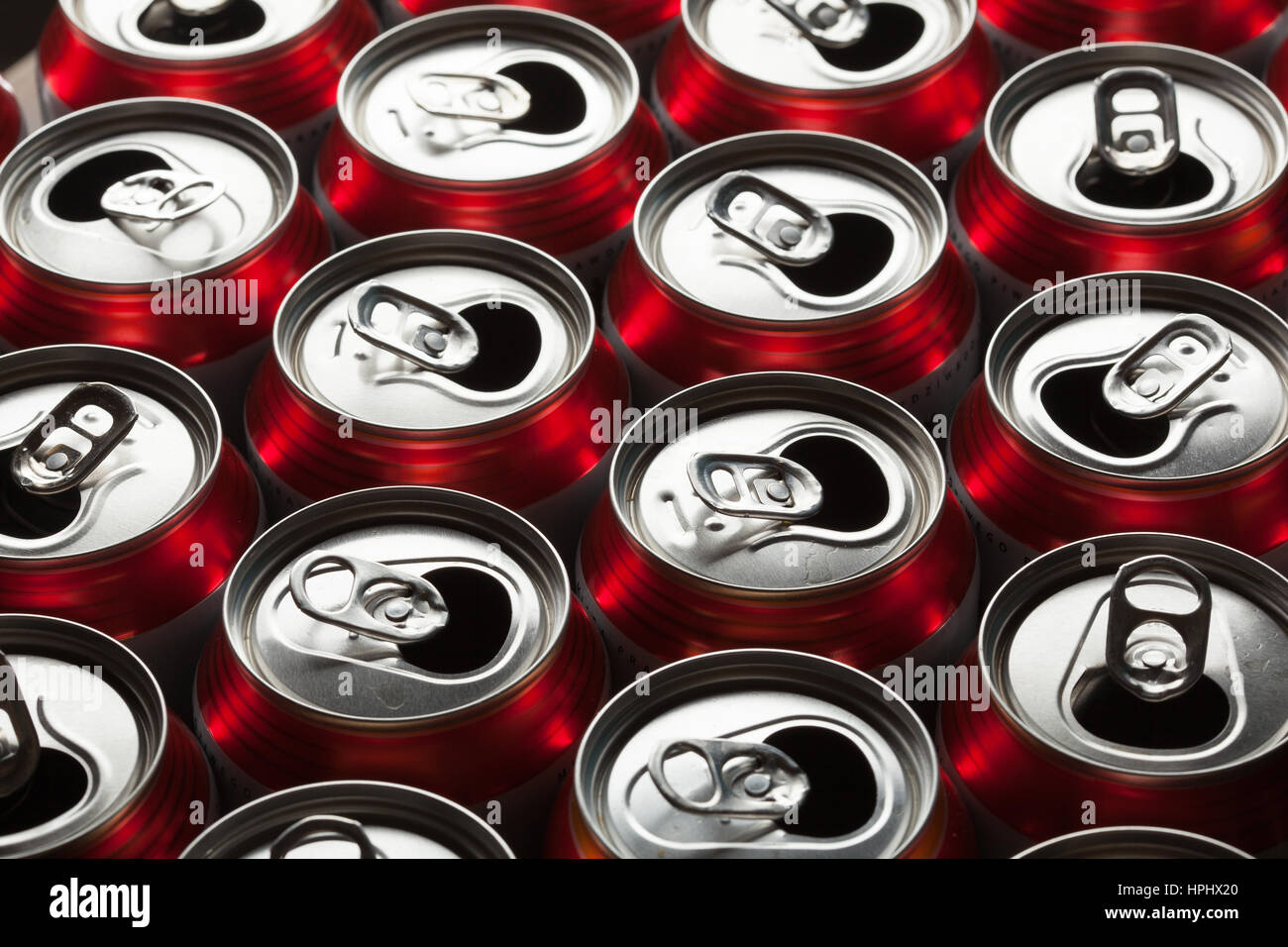 Empty beer cans. Shallow depth of field Stock Photo - Alamy