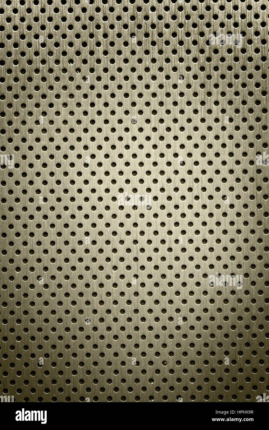 metal with holes background Stock Photo - Alamy