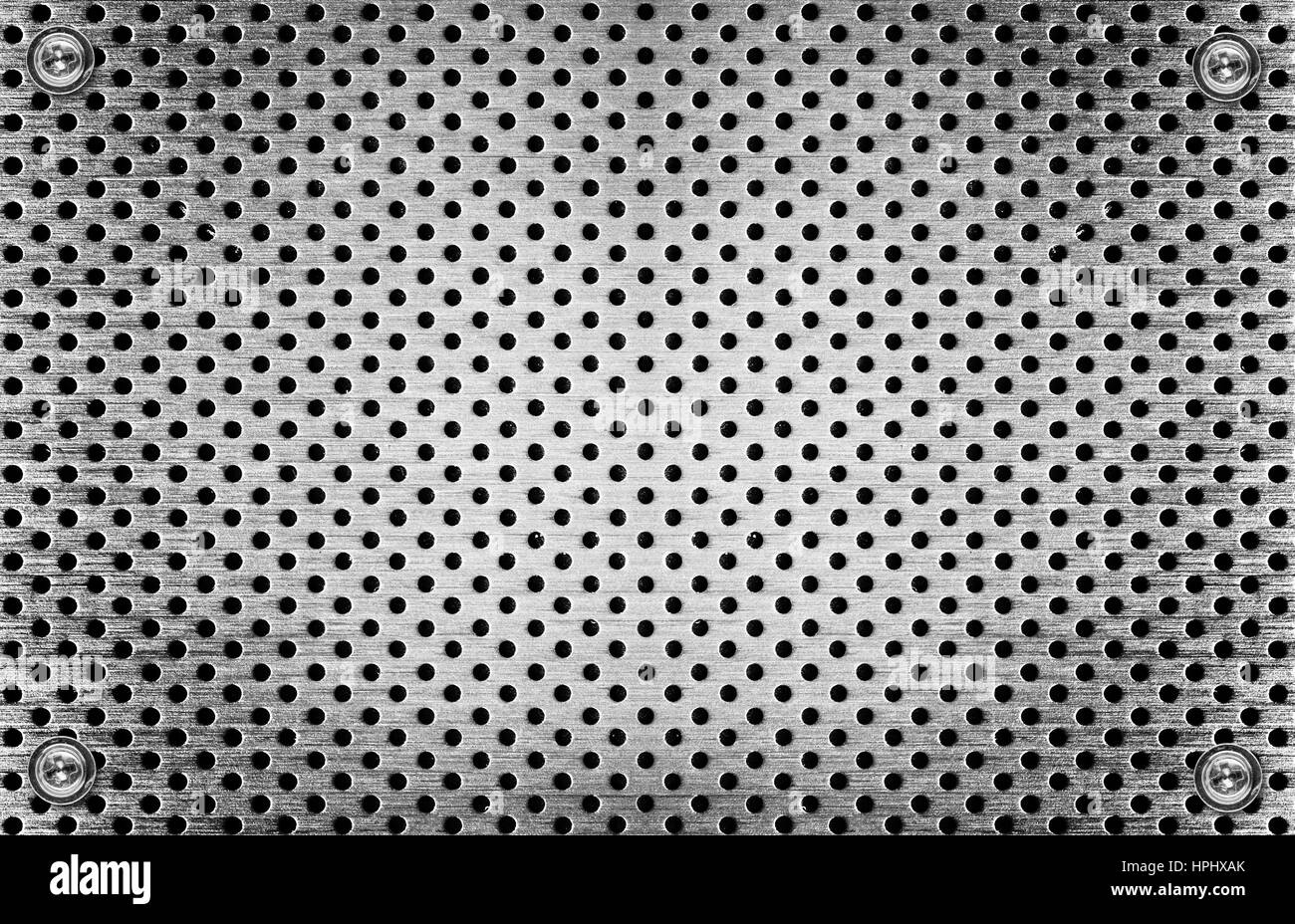 metal with holes background Stock Photo - Alamy