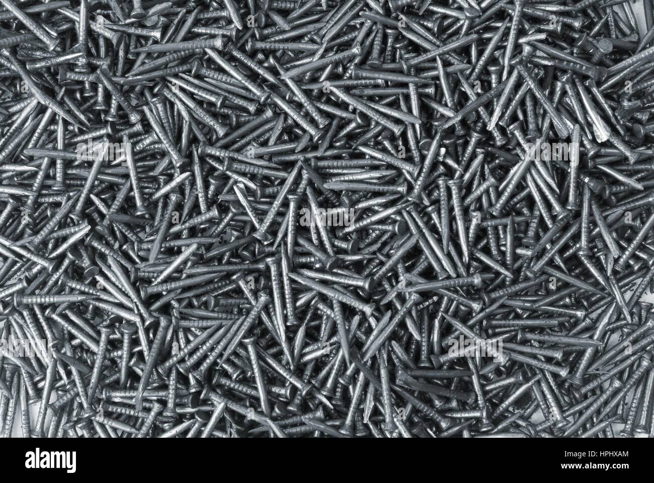 heap of iron nails Stock Photo - Alamy