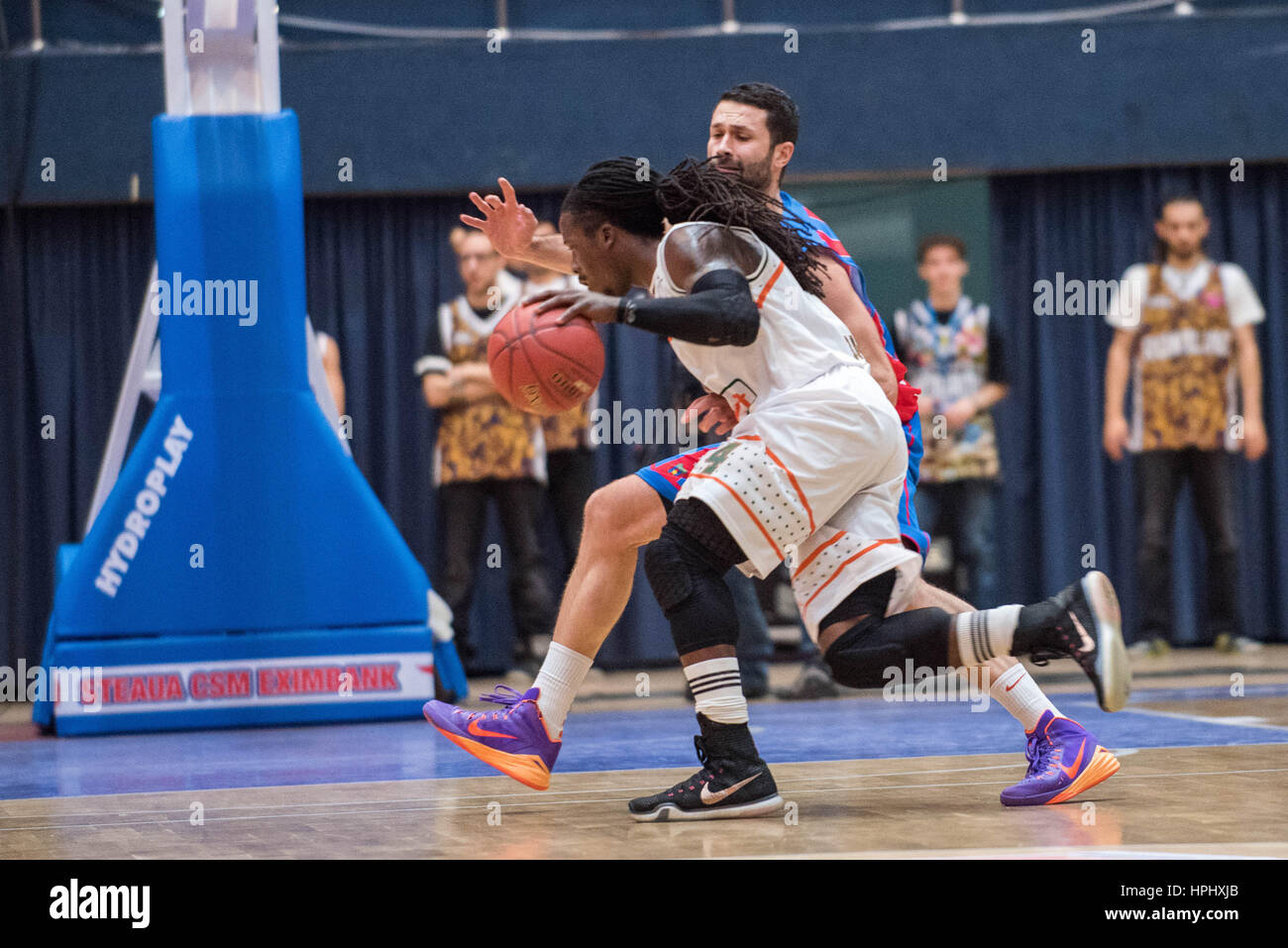 October 28, 2015: Courtney Fortson #4 of Banvit Bandirma and Aleksandar ...