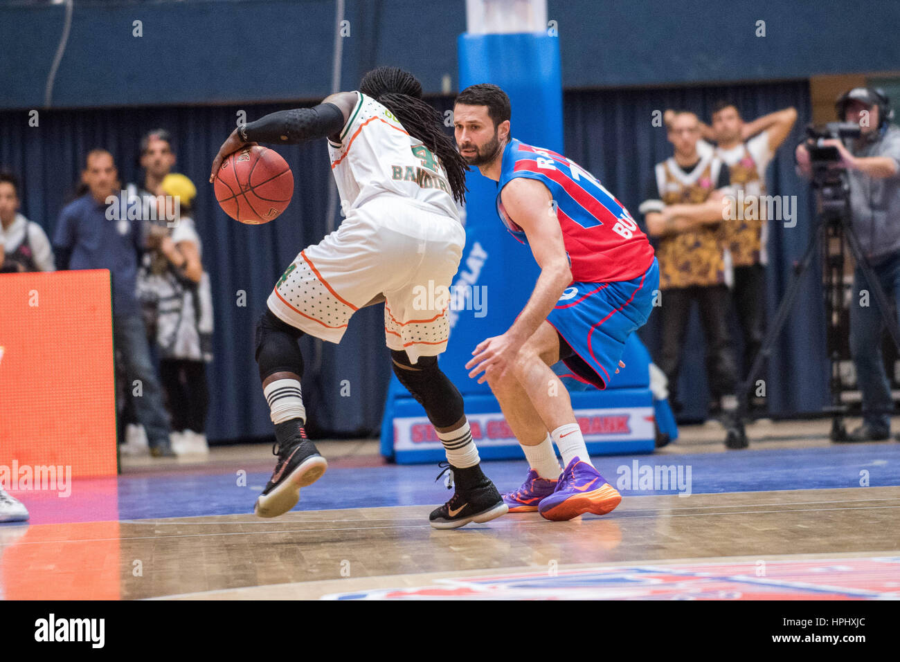 October 28, 2015: Courtney Fortson #4 of Banvit Bandirma and Aleksandar ...