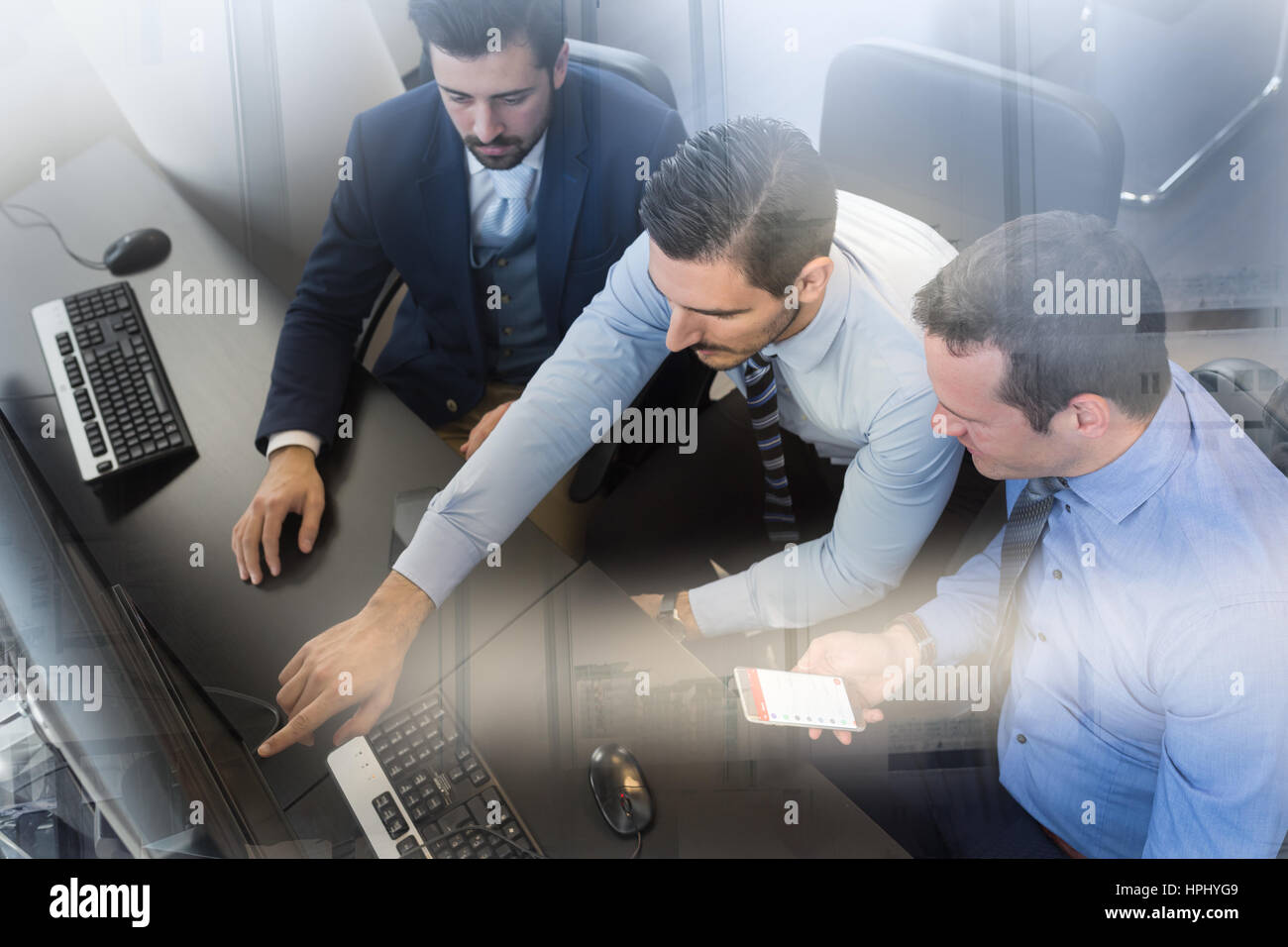 Businessman analyzing market data hi-res stock photography and images ...
