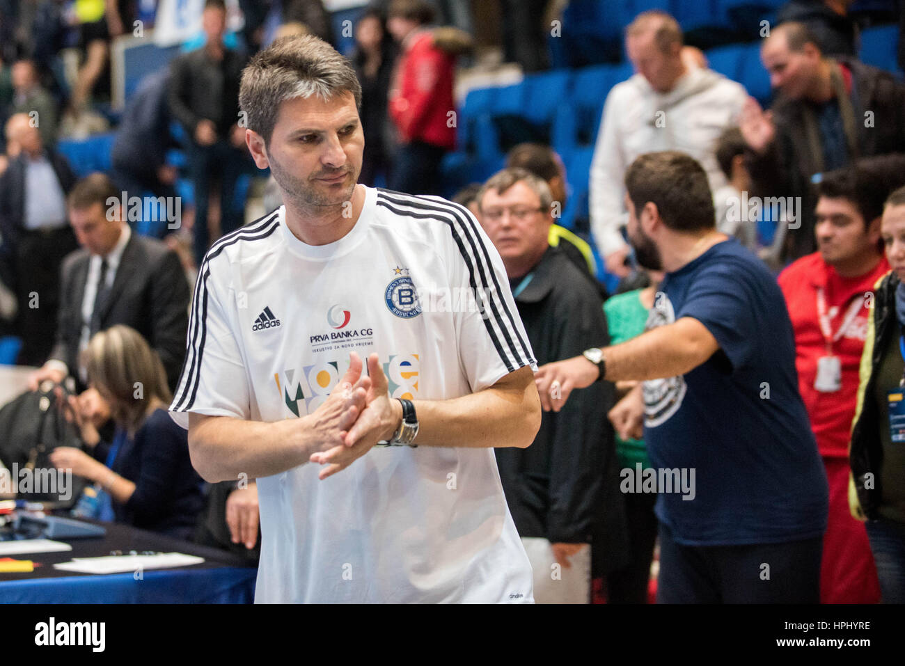 November 1, 2015: Vlatco Djonovic the assistant coach of ZRK Buducnost ...