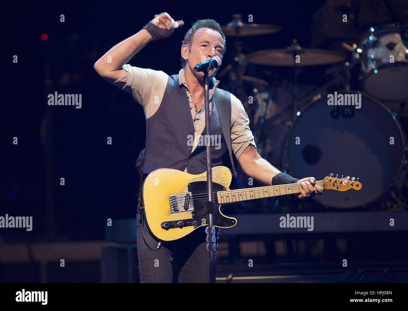Bruce Springsteen and the E Street Band perform their first live show ...