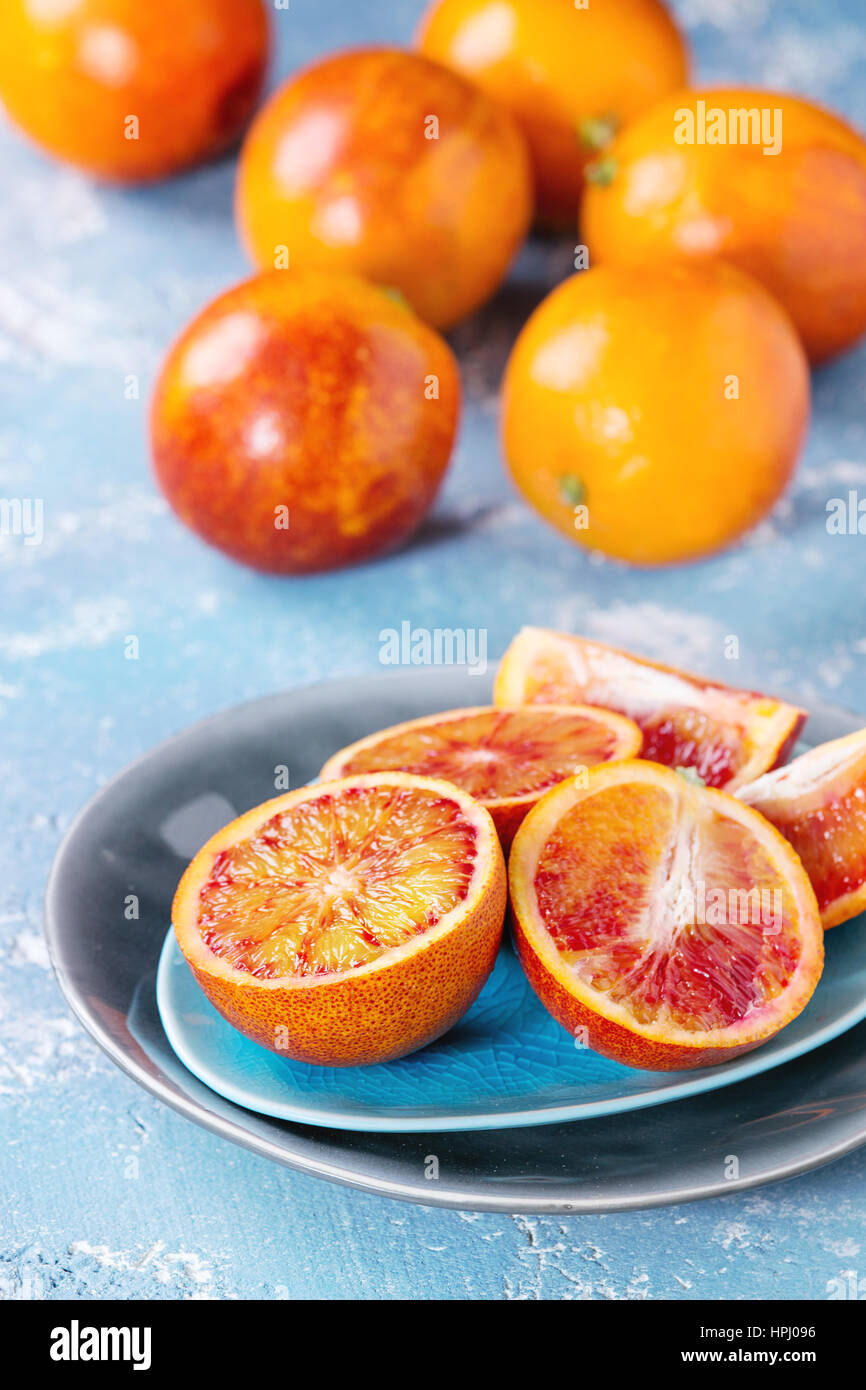 Sicilian Blood oranges fruits Stock Photo - Alamy