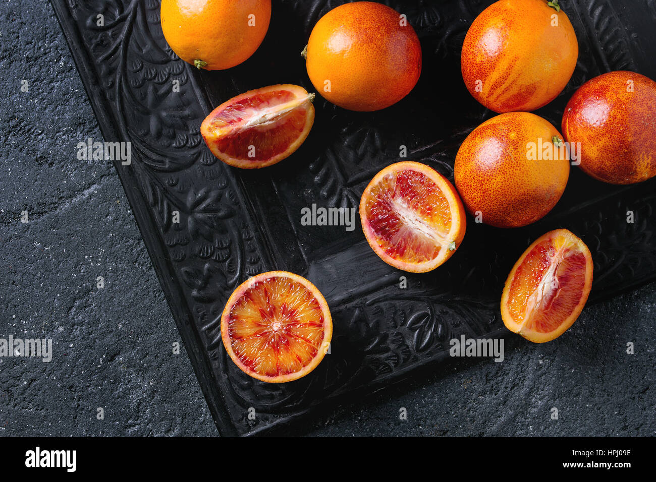 Sicilian Blood oranges fruits Stock Photo - Alamy