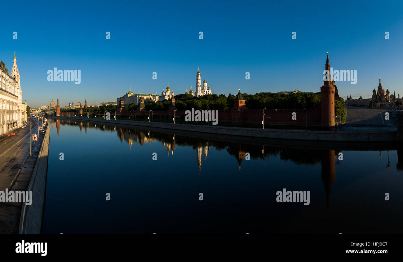 Moscow Kremlin morning view Stock Photo - Alamy