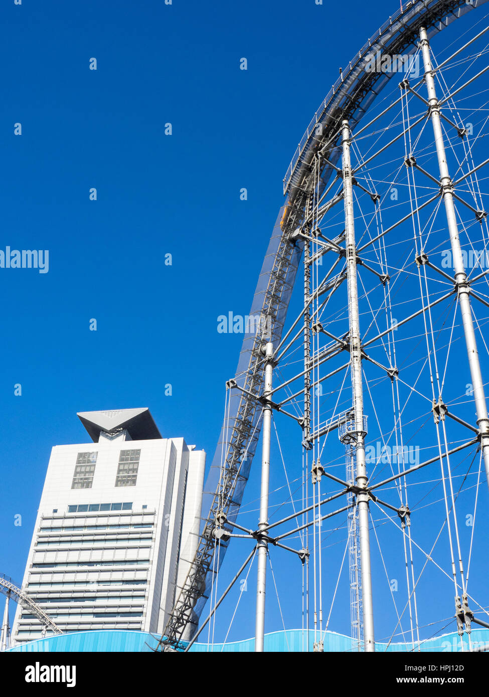 The Thunder Dolphin roller coaster at the Tokyo Dome City Attractions ...