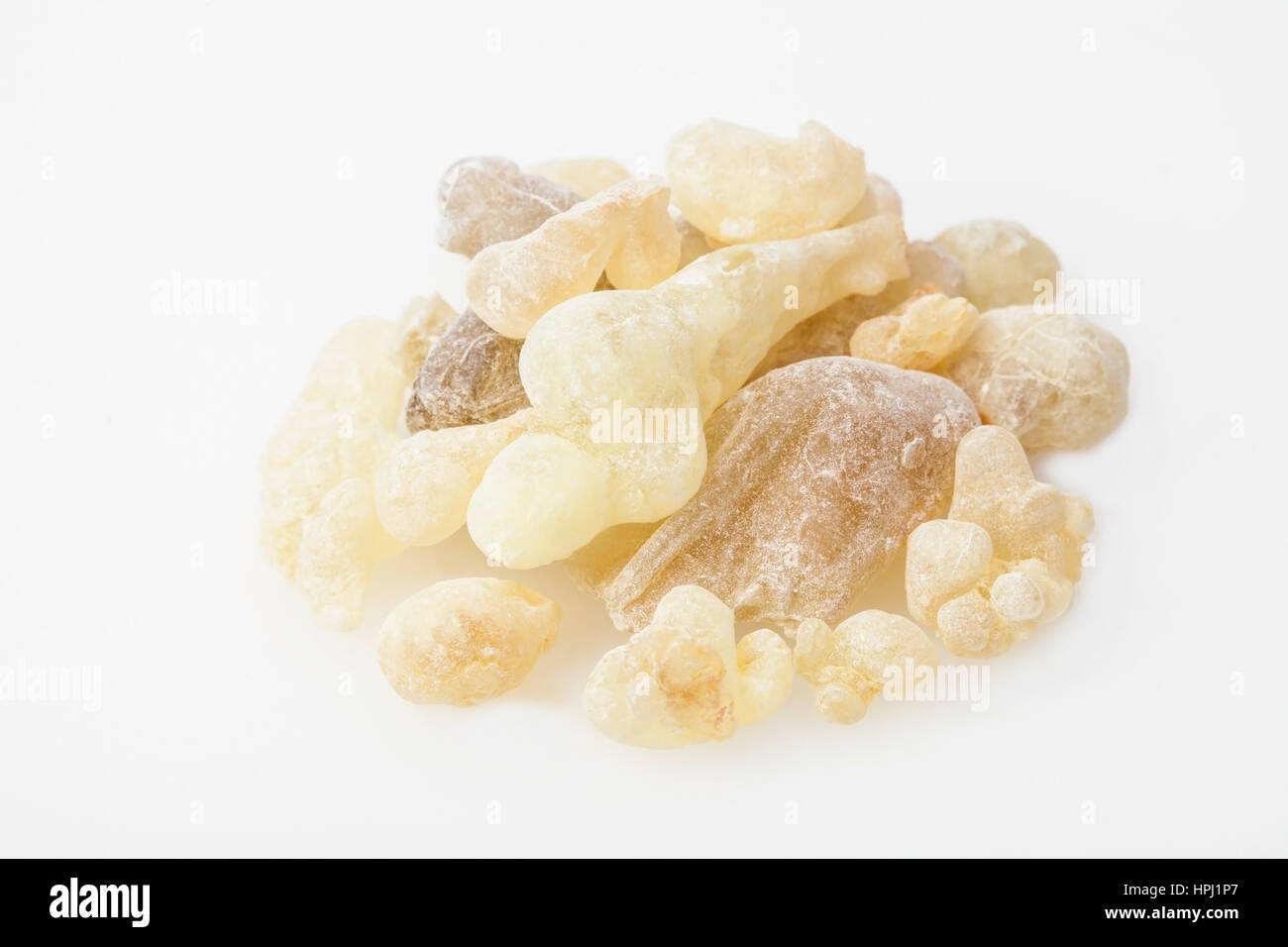 High Quality Frankincense resin from Oman, isolated on the white ...