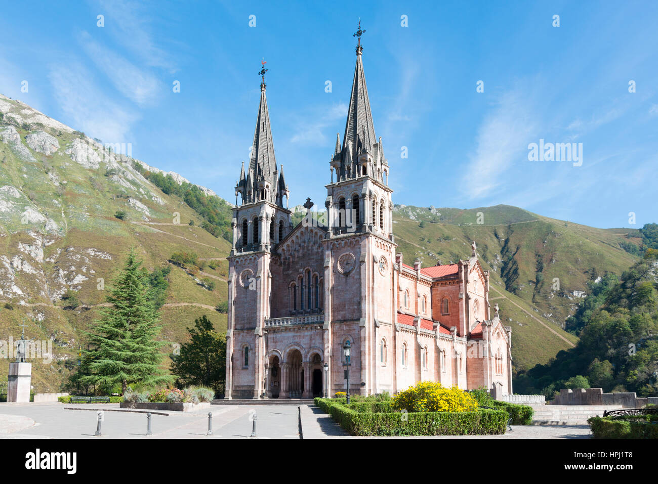 The Sanctuary of Covadonga or the Santa Cueva de Covadonga a Catholic ...