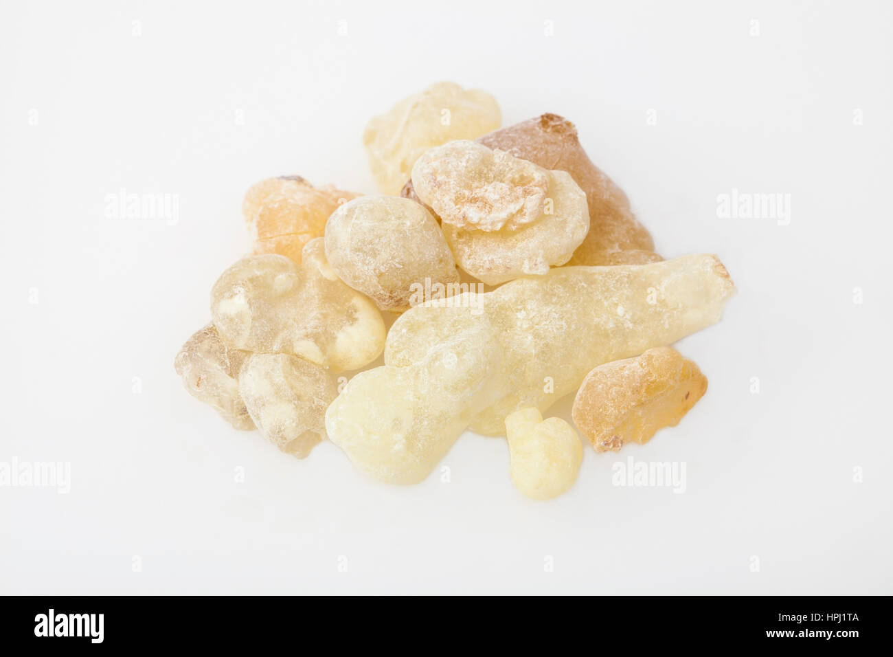 High Quality Frankincense resin from Oman, isolated on the white ...