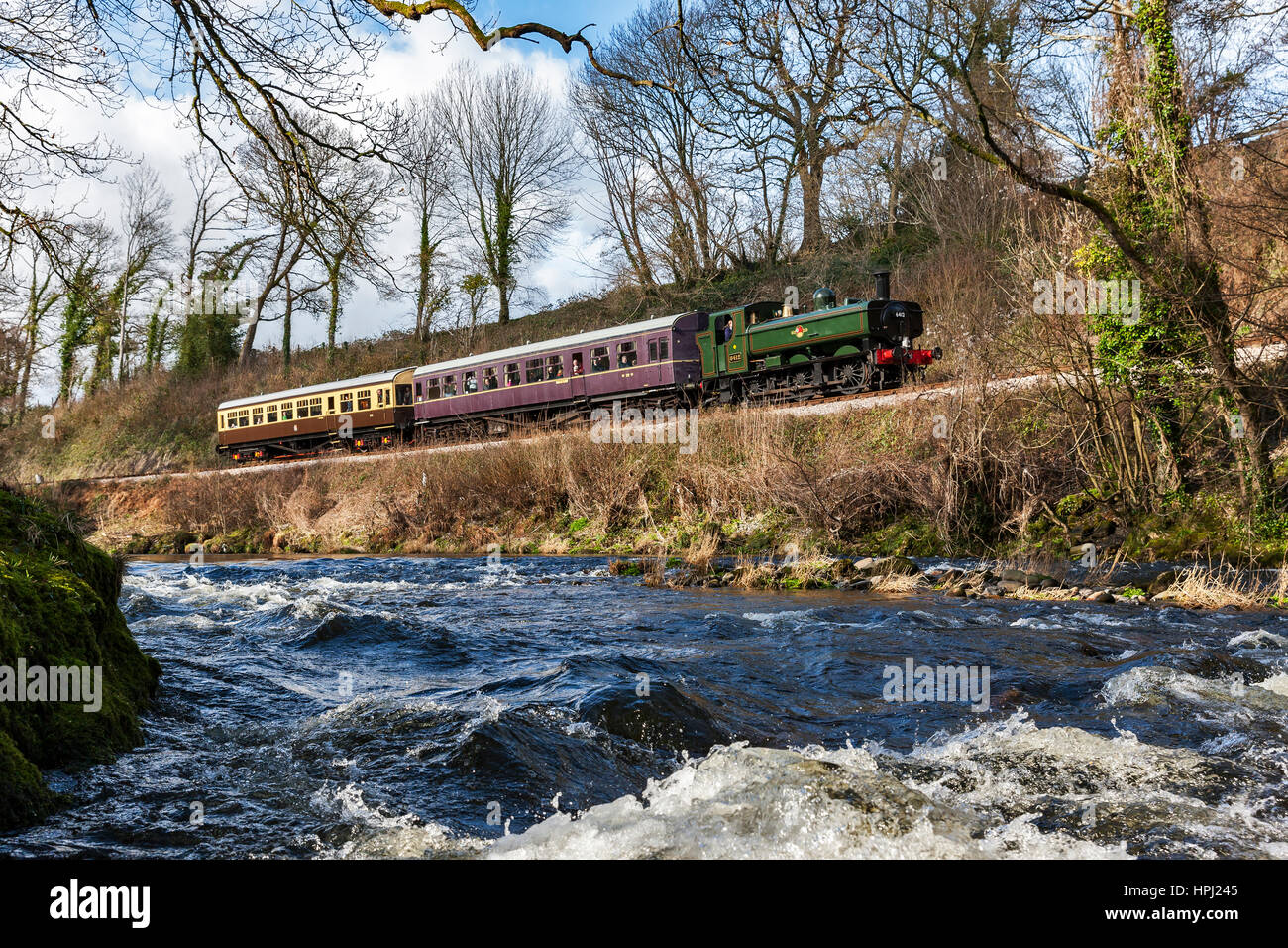 South Devon Steam Railway Stock Photo - Alamy