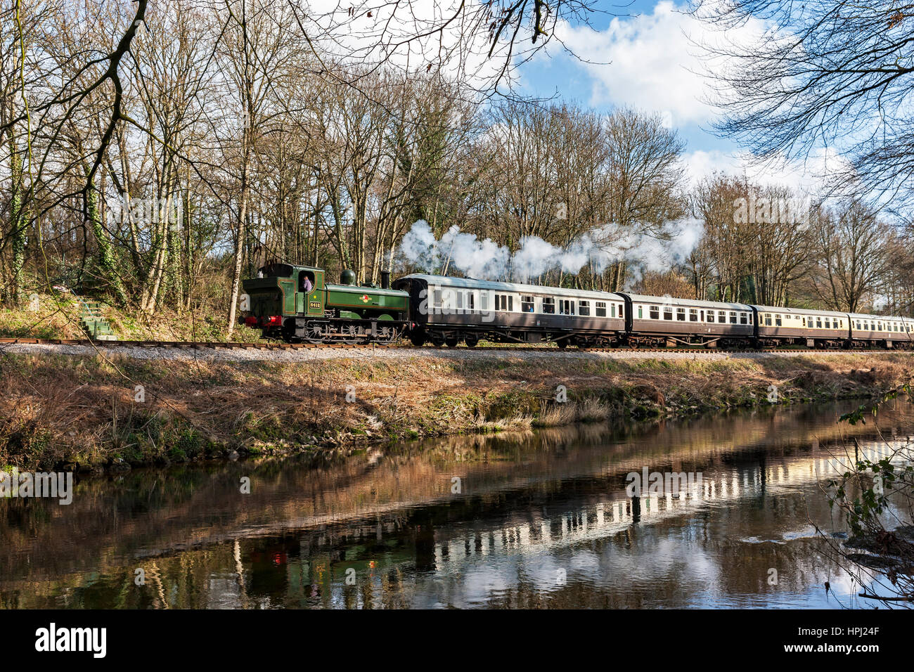 South Devon Steam Railway Stock Photo - Alamy