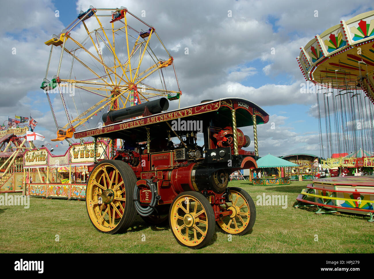 1914 Burrell Showmans Engine-Busy Bee Stock Photo - Alamy