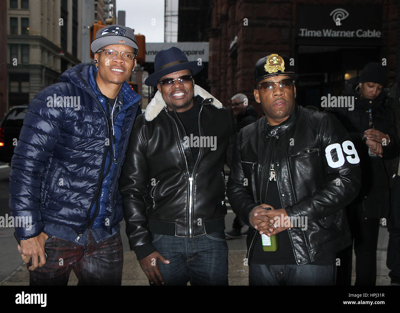 Ronnie DeVoe, Ricky Bell, Michael Bivins of Bell Biv DeVoe at AO BUILD ...
