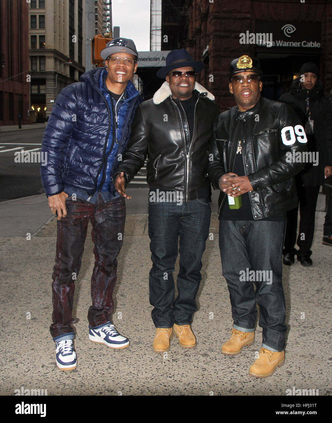 Ronnie DeVoe, Ricky Bell, Michael Bivins of Bell Biv DeVoe at AO BUILD ...