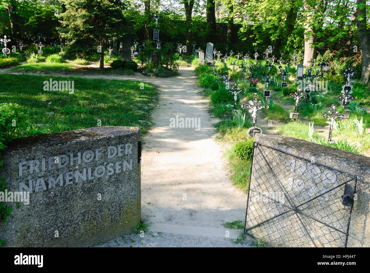 Wien, Vienna, Cemetery of the Nameless: burial place of unidentified ...