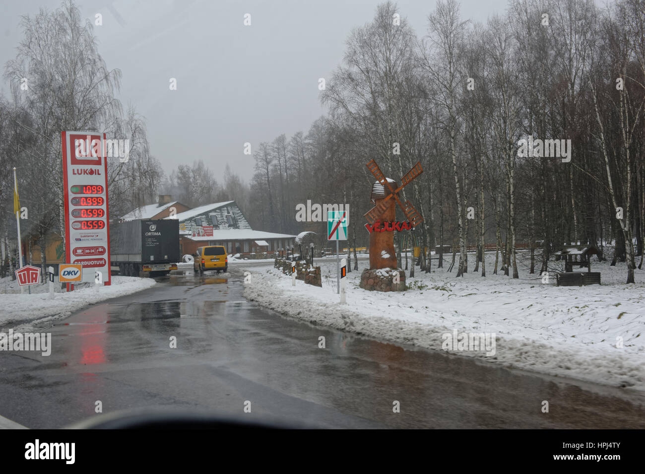 A1 Highway;E85;E67,Lithuania.Magistralinis kelias A1 .Lietuva ...