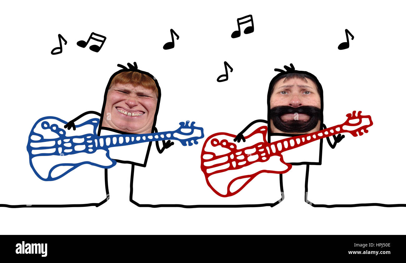 Blond man face cartoon Cut Out Stock Images & Pictures - Alamy