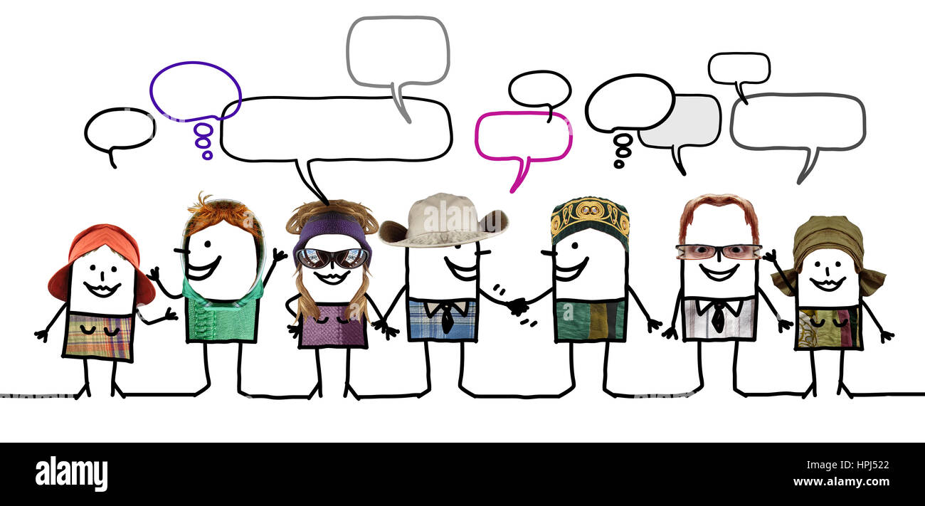 Social cartoon hi-res stock photography and images - Alamy