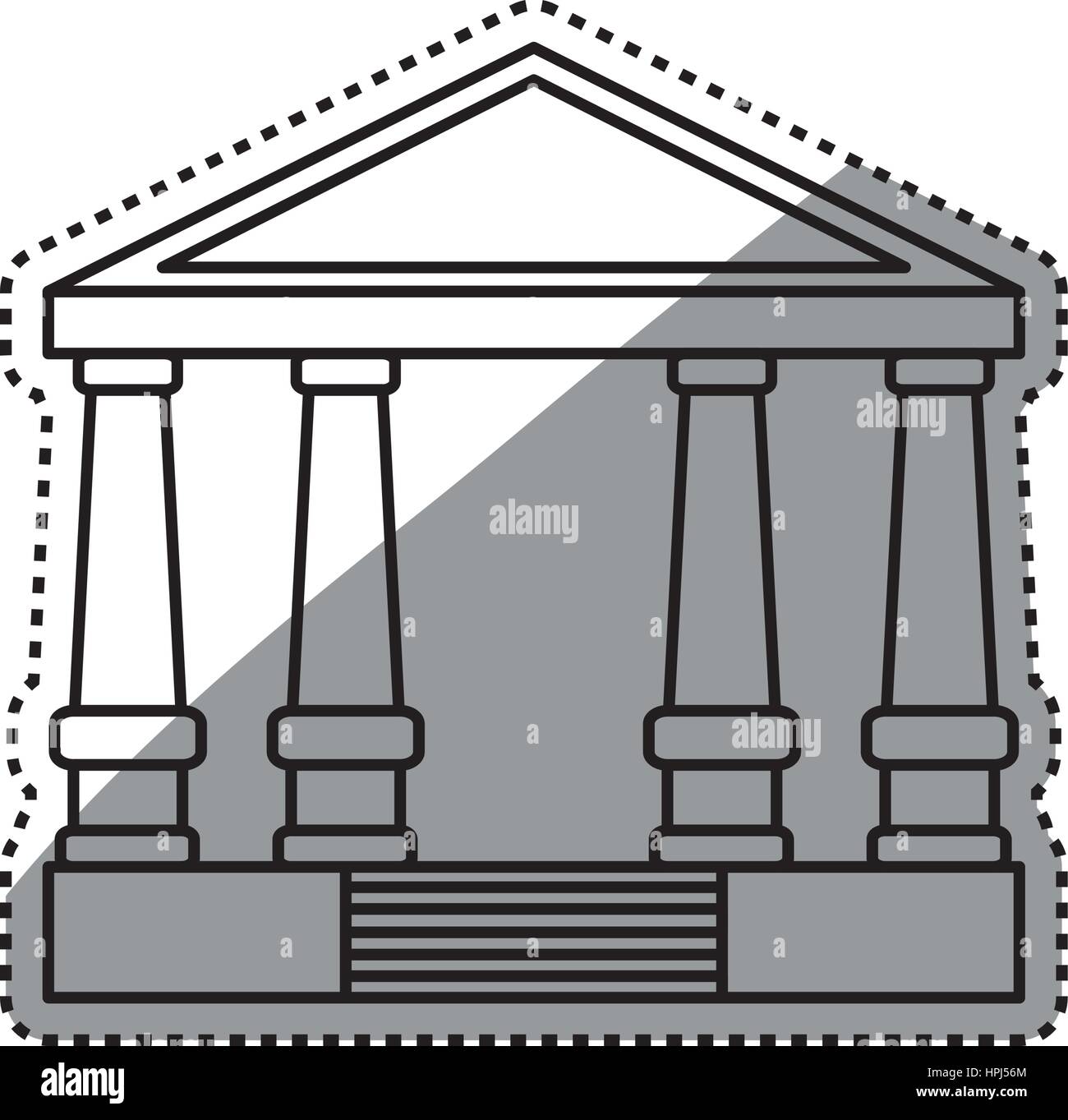Bank building symbol icon vector illustration graphic design Stock ...